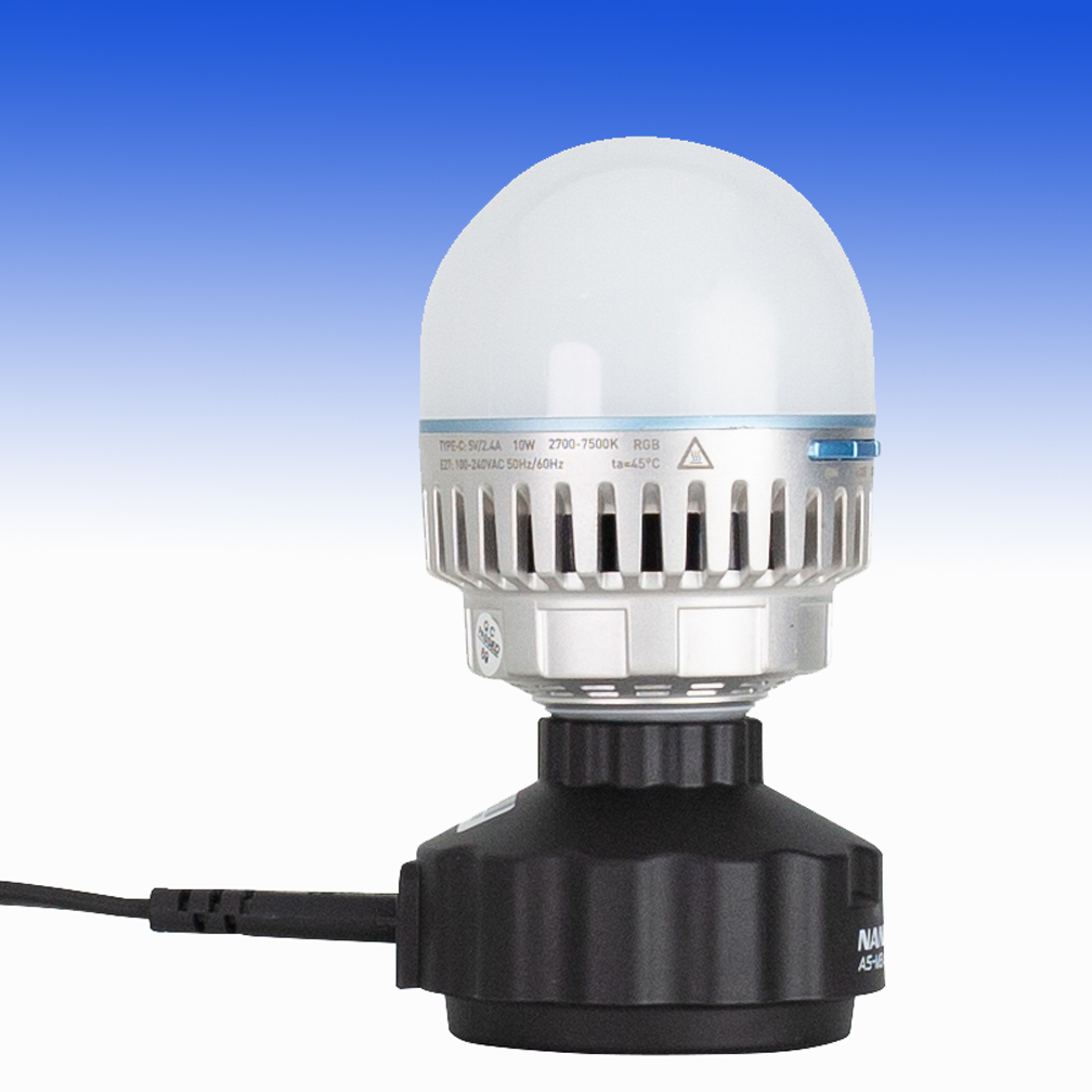 Nanlite Standfuß / Magnetische Halterung AS-MBA-E27 für die PavoBulb ...